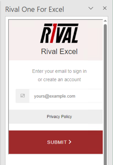Rival One for Excel Support · Rival IT